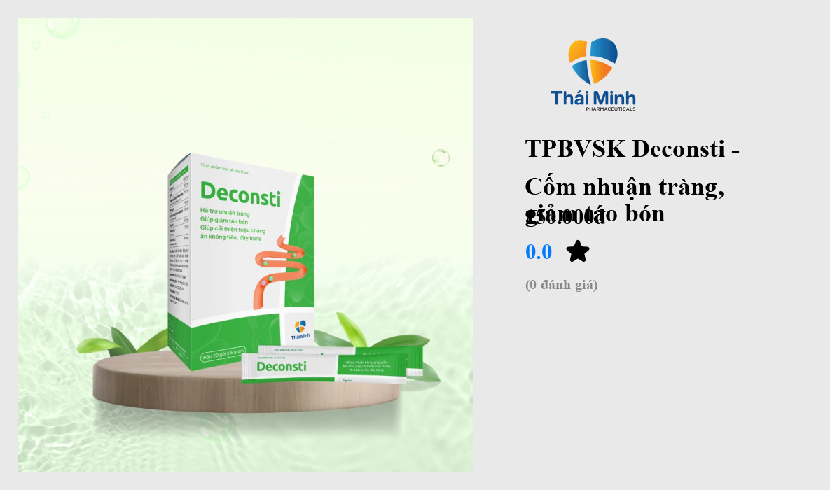 [Mẫu mới] TPBVSK Deconsti - Cốm nhuận tràng, giảm táo bón
